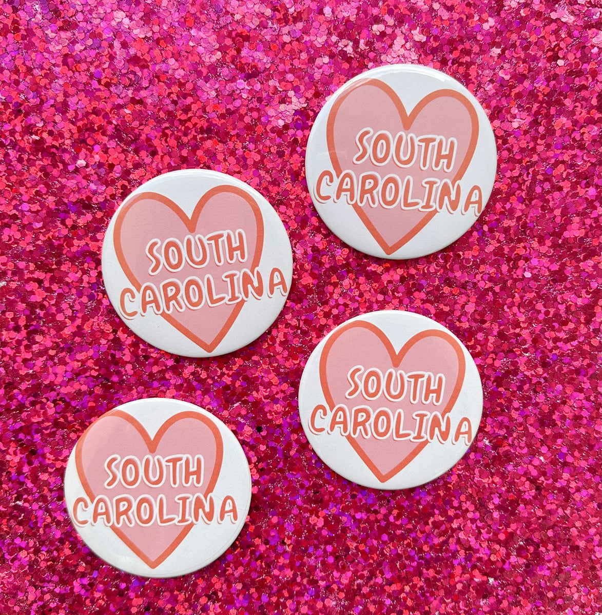 SOUTH CAROLINA LOVE BUTTON – Leigh + Letters
