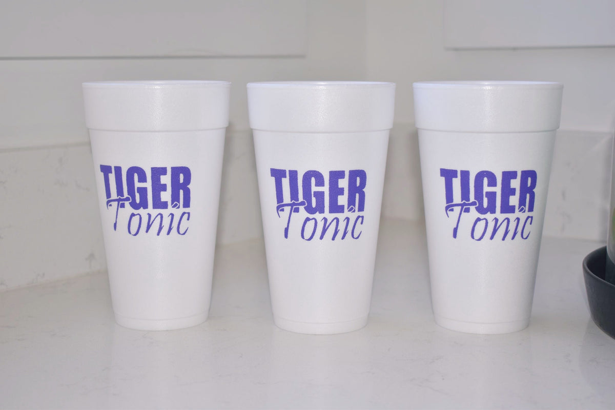 TIGER TONIC STYROFOAM CUPS – Leigh + Letters