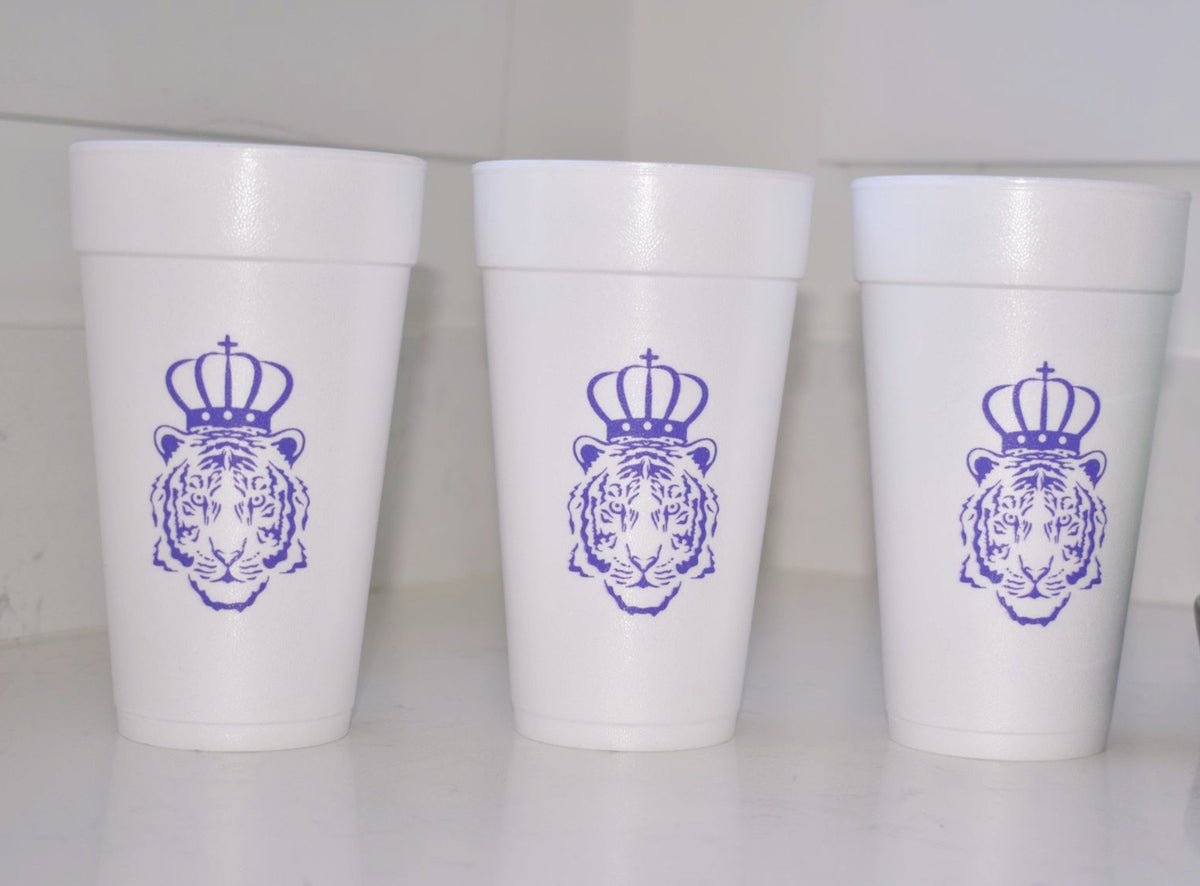 TIGER KING STYROFOAM CUPS – Leigh + Letters
